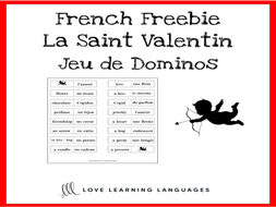 Jeu de Dominos - French Valentine's Day - La Saint Valentin | Teaching ...