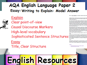 English Language GCSE Writing by englbee | Teaching Resources