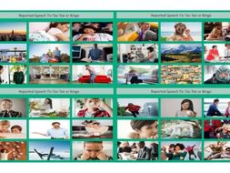 Reported Speech Legal Size Photo Tic-Tac-Toe-Bingo Game | Teaching ...