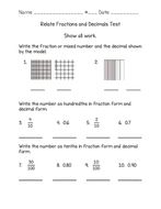 Decimals Test (Go Math Chapter 9 4th Grade) | Teaching Resources