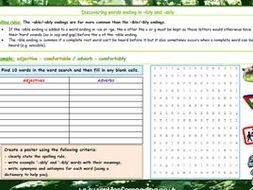 Discovering words ending in –ibly and -ably - KS2 Year 5/6 resource ...