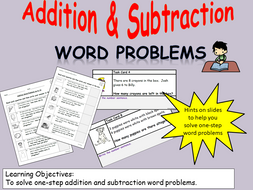 Addition and Subtraction One-Step Word Problems, Presentation ...