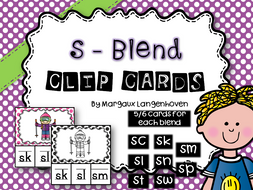 S-Blend Clip Cards | Teaching Resources