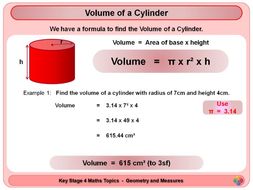 Cylinders: Surface Area and Volume KS4 | Teaching Resources