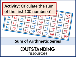 Sequences 7 - Sum of Arithmetic Series | Teaching Resources