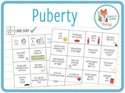 Puberty Card Sort Ks2 3 Teaching Resources