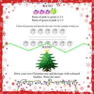 Christmas Colouring Ratio by TeacherTreats | Teaching Resources