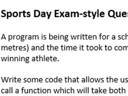Exam style pseudocode questions (AQA) | Teaching Resources