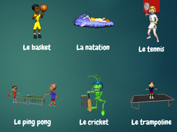 French sports and leisure presentation | Teaching Resources