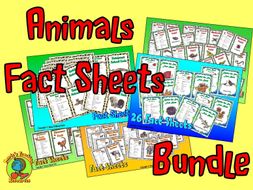 Animals Fact Sheets Bundle | Teaching Resources