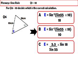 Trigonometry - Sine Rule | Teaching Resources