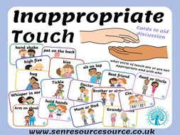 Inappropriate Touch Discussion Cards | Teaching Resources
