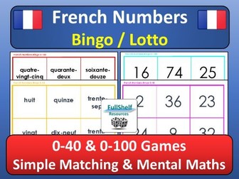 French Numbers (Les Nombres) BUNDLE by FullShelf | Teaching Resources