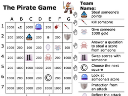Pirate Game, 15 Different Pages | Teaching Resources