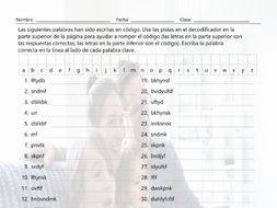 Family Members Decoder Box Spanish Worksheet | Teaching Resources