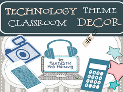 Technology Theme Classroom Decor | Teaching Resources
