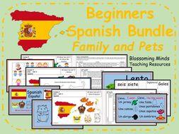 Spanish 5 lesson bundle - Family members and pets | Teaching Resources