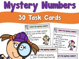 Mystery Numbers Task Cards | Teaching Resources