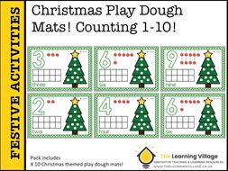 Christmas Activities for Early Years! Play Dough Mats! | Teaching Resources