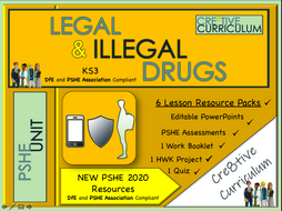 Legal + Illegal KS3 Drugs Unit PSHE | Teaching Resources