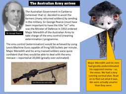 THE GREAT EMU WAR OF 1932 -WESTERN AUSTRALIA THE EMU VERSION | Teaching ...
