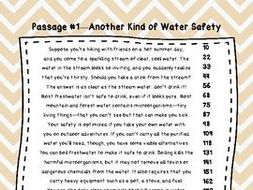 6th Grade Fluency Passages with Comprehension Questions Set A (#1-10 ...