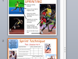Sprinting resource and worksheet | Teaching Resources