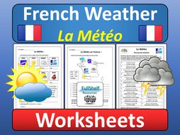 French Weather Worksheets (La Meteo) | Teaching Resources
