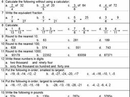 Maths Homework kit - Level 4 Number and Algebra mastery | Teaching ...