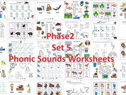 Phase 2 Set 5 Phonic Sounds Worksheets | Teaching Resources