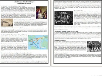 Modern History Bundle - Reading Comprehension Worksheets - Texts (SAVE ...