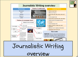 English- Writing a newspaper article- Journalistic Writing KS2 ...