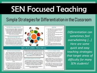 SEN Strategies and Advice | Teaching Resources