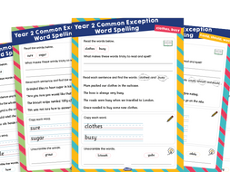 Y2 Common Exception Words - spelling pack 4 | Teaching Resources
