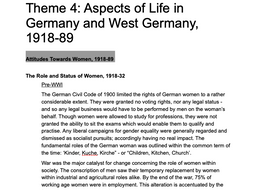 Edexcel AS/A Level History - Paper 1, Route G; Germany and West Germany ...