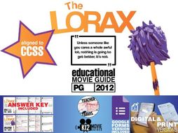 The Lorax Movie Guide | Questions | Worksheet (PG - 2012) | Teaching ...