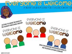 [EDITABLE] Everyone is Welcome Poster | Teaching Resources