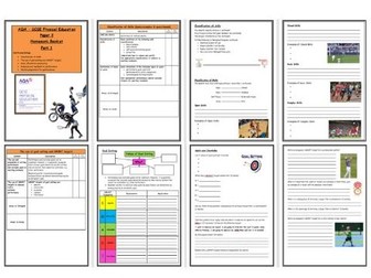AQA - GCSE PE - Paper 2 - Complete Homework Booklets by burnsinwigan ...
