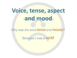 Grammar - verb voice, tense, aspect and mood introduction | Teaching ...