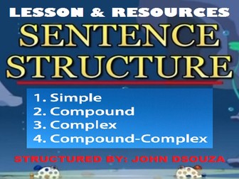 SENTENCE TYPES BY STRUCTURE BUNDLE | Teaching Resources