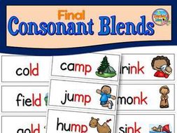 Phonics Flashcards - Final Consonant Blends | Teaching Resources