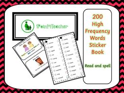 200 HFW Sticker Book by 1point4teacher | Teaching Resources