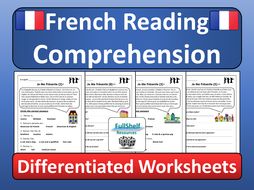 French Reading Comprehension | Teaching Resources