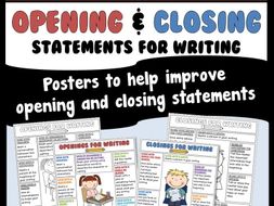 Opening and Closing Statements by teacherstakeout | Teaching Resources