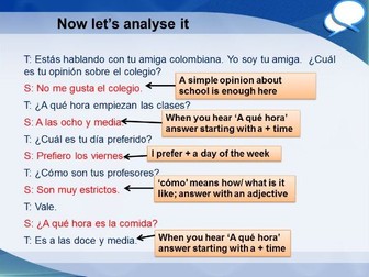 GCSE Spanish foundation role play practice | Teaching Resources