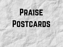 Praise Postcards | Teaching Resources