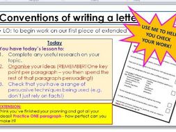 Persuasive letter writing - KS3 | Teaching Resources