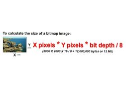 Calculating the size of a bitmap image poster | Teaching Resources