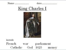 King Charles I (powerpoint and differentiated worksheets) | Teaching ...