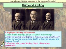 My Boy Jack Rudyard Kipling | Teaching Resources